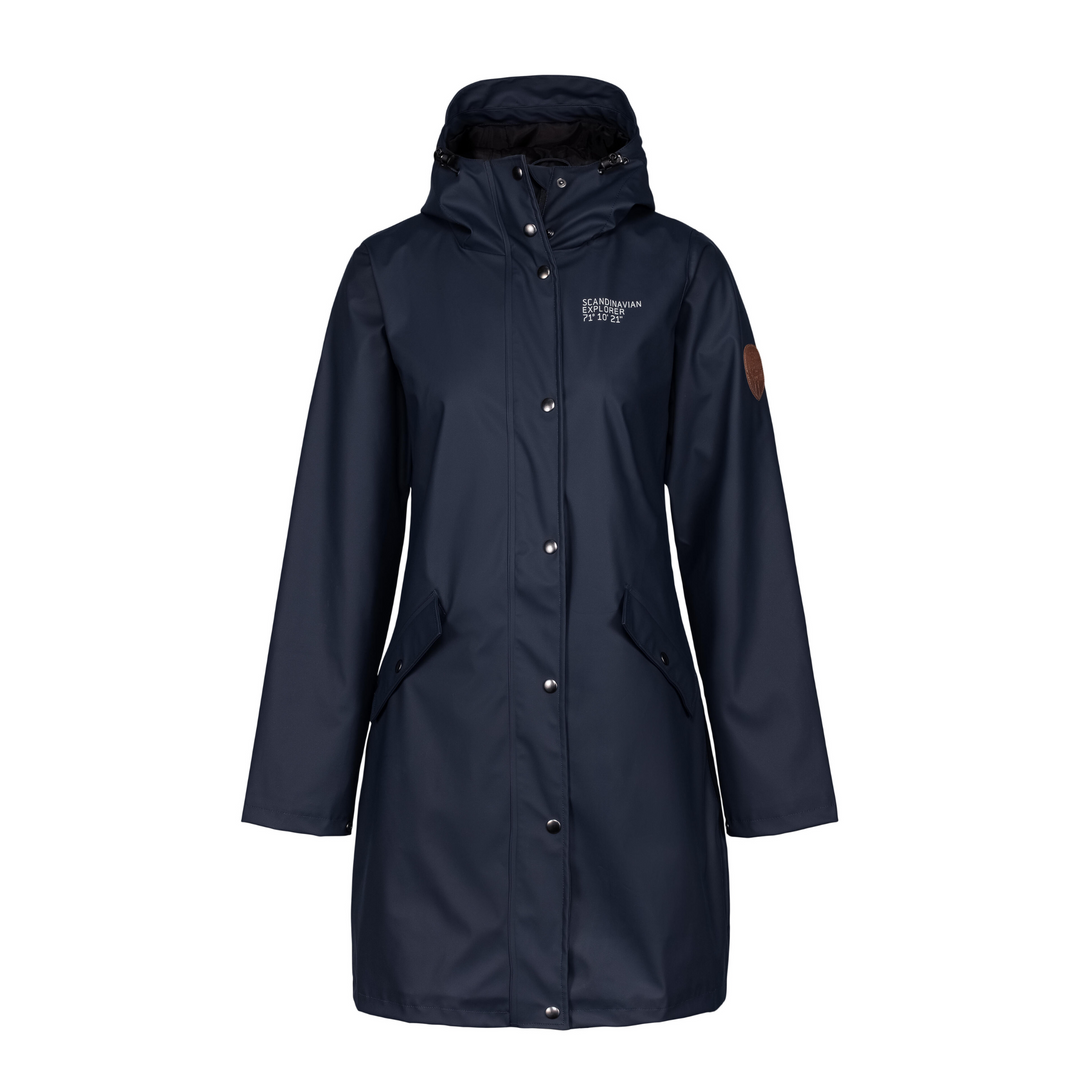 Women's Scandinavian Raincoat - Navy – Scandinavian North