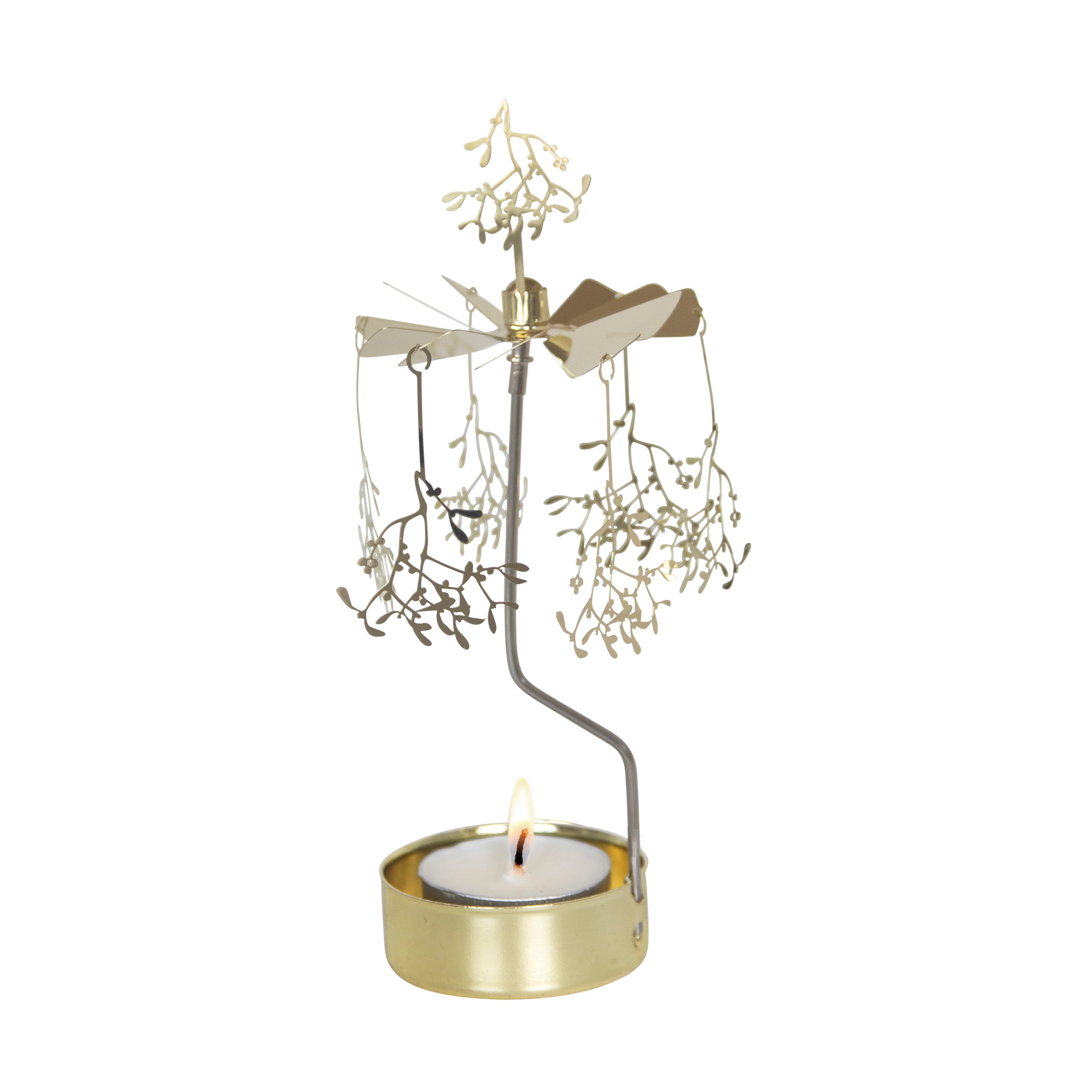 Mistletoe Gold - Rotating Carousel Candle Holder – Scandinavian North